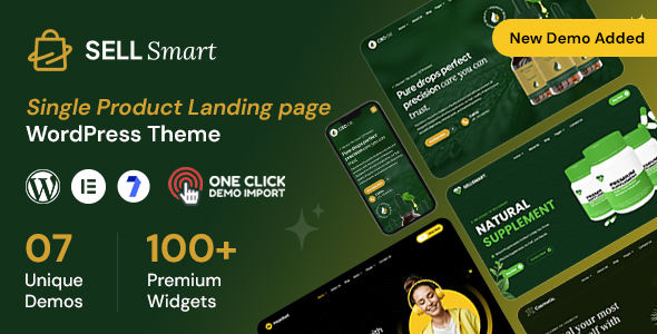 Sellsmart – Single Product Landing Page WordPress Theme – ThemeSparkle